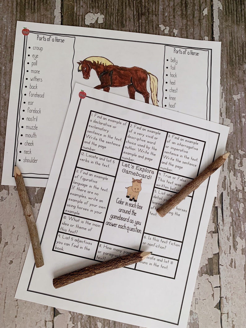 Learning About Horses Horse Activities Farm Animals Animal - Etsy