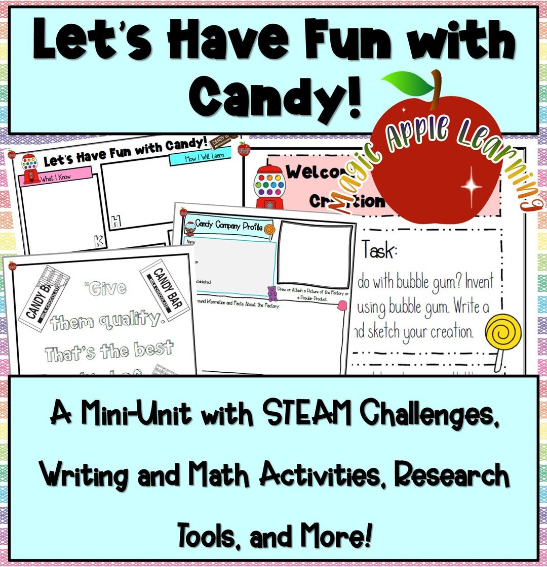 Candy Mini-unit, Candy Themed Learning, Candy Activities, STEAM ...
