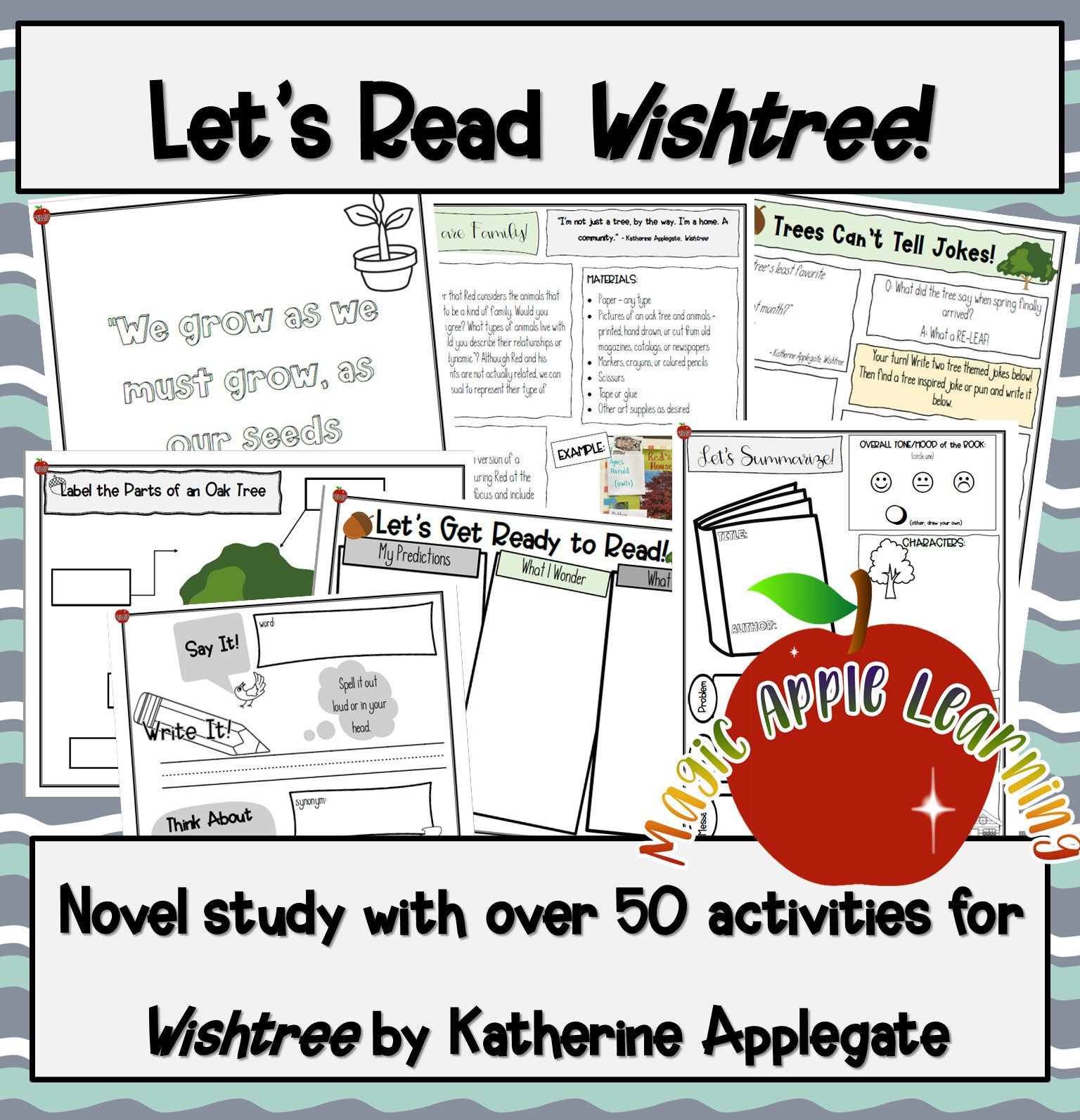 Wishtree by Katherine Applegate Novel Study, Wishtree Book Study, Unit ...