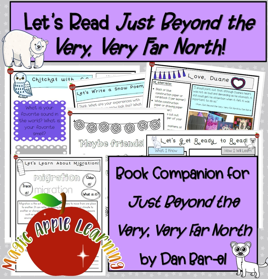 Just Beyond the Very Very Far North Book Study, Book Companion, Novel ...