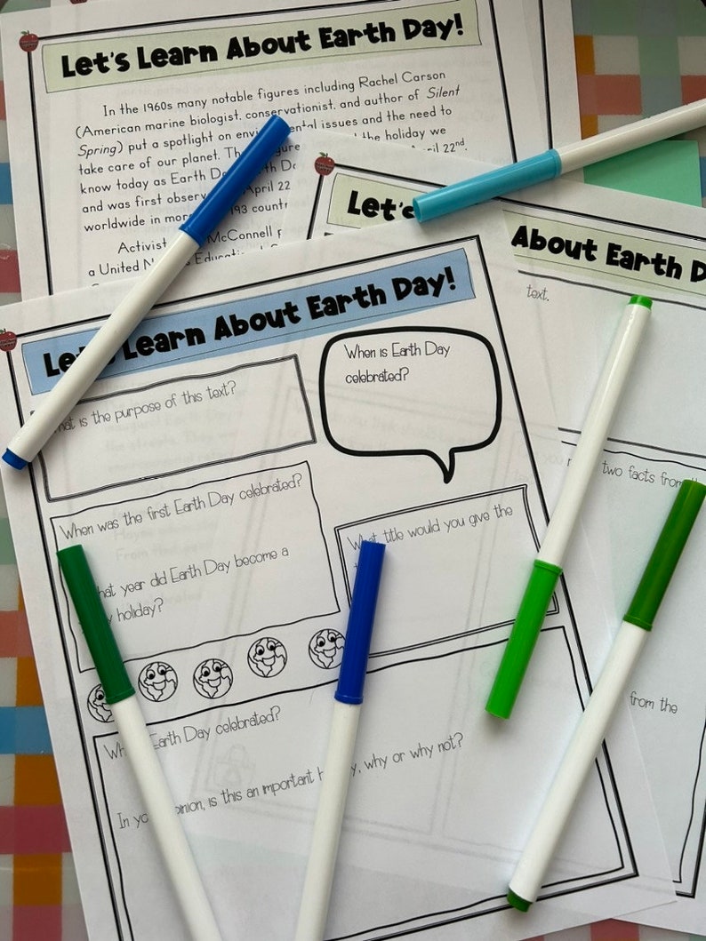 Learn About Earth Day Mini-study, Activities for Earth Day - Etsy
