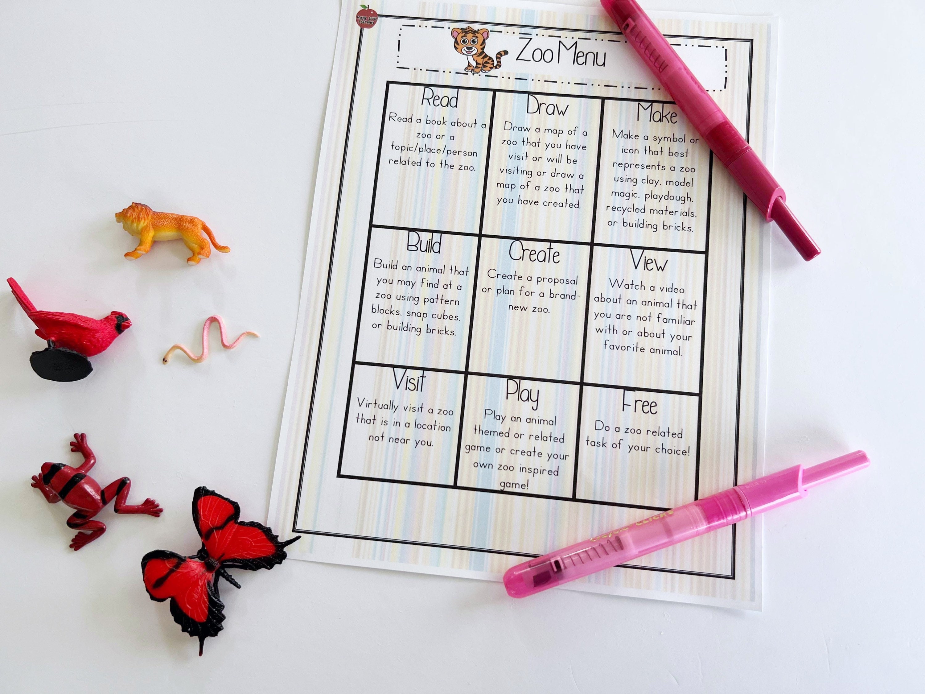 Zoo Unit Study Animal Themed Activities Zoo Field Trip - Etsy
