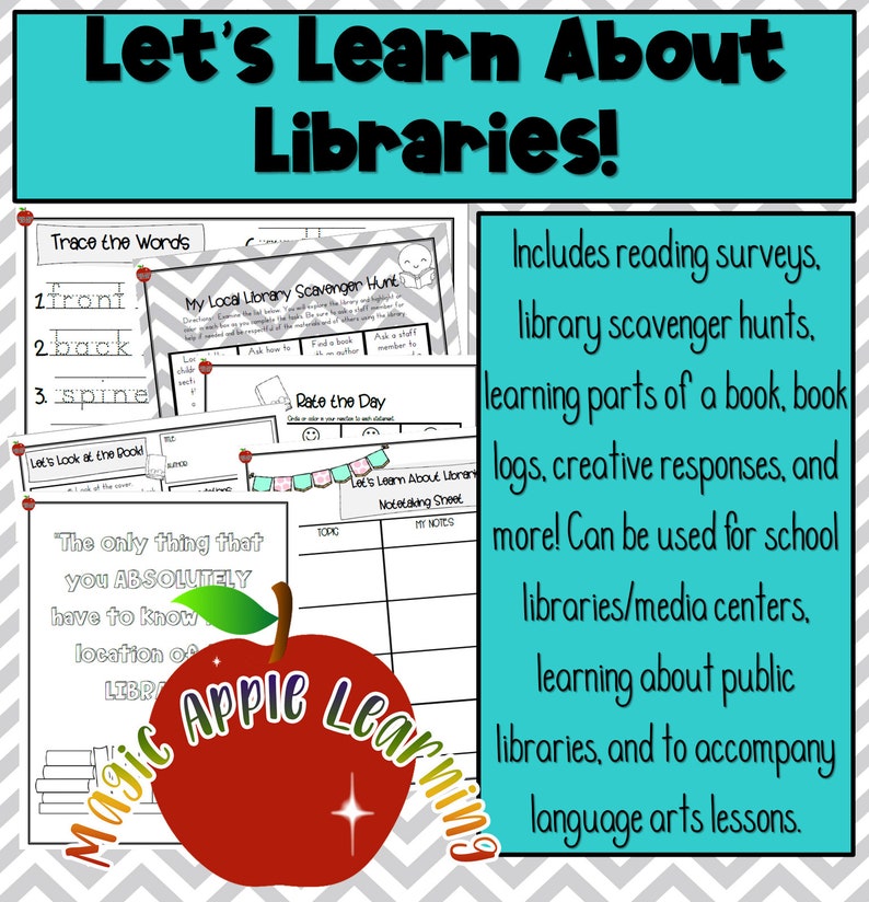 Library Activities, Learn About the Library, Reading and Library ...