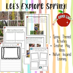 Spring Learning Pack, Spring Activities, Unit Study, Explore Spring - Etsy