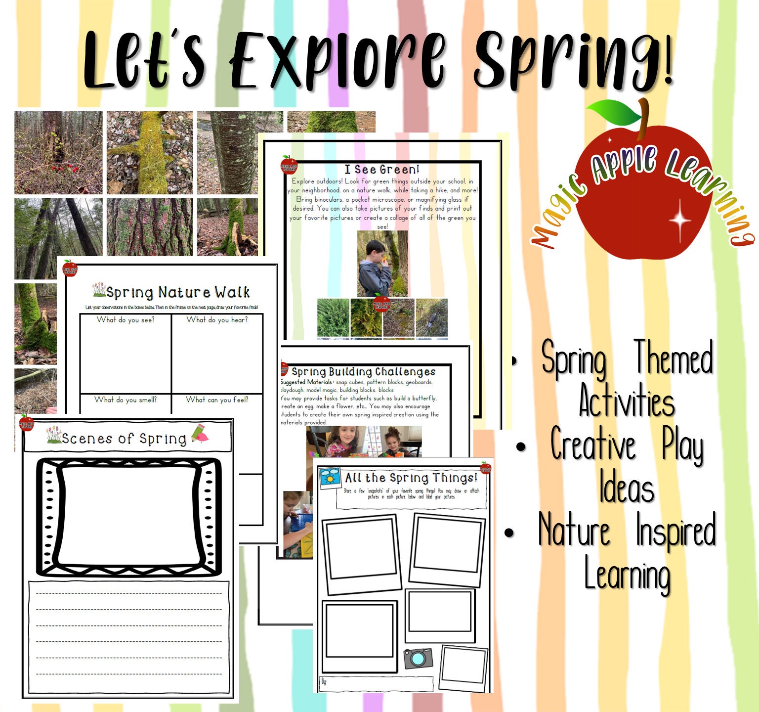 Spring Learning Pack, Spring Activities, Unit Study, Explore Spring - Etsy