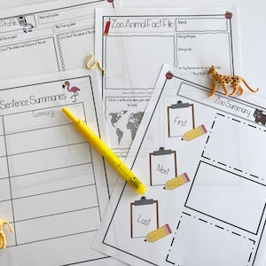 Zoo Unit Study, Animal Themed Activities, Zoo Field Trip Activities ...