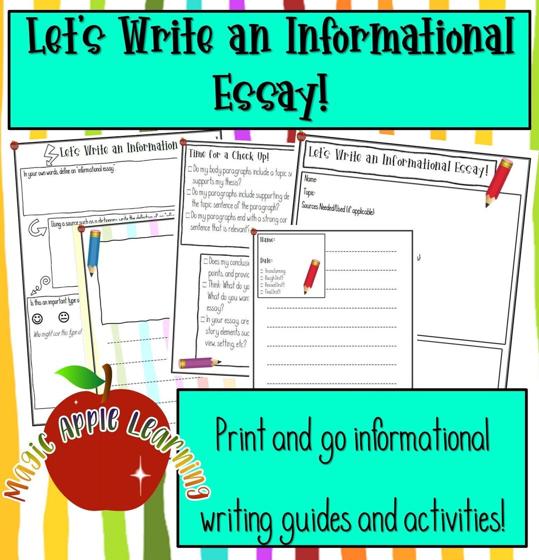 Informational Essay, Informational Writing, Writing Guide, Graphic ...