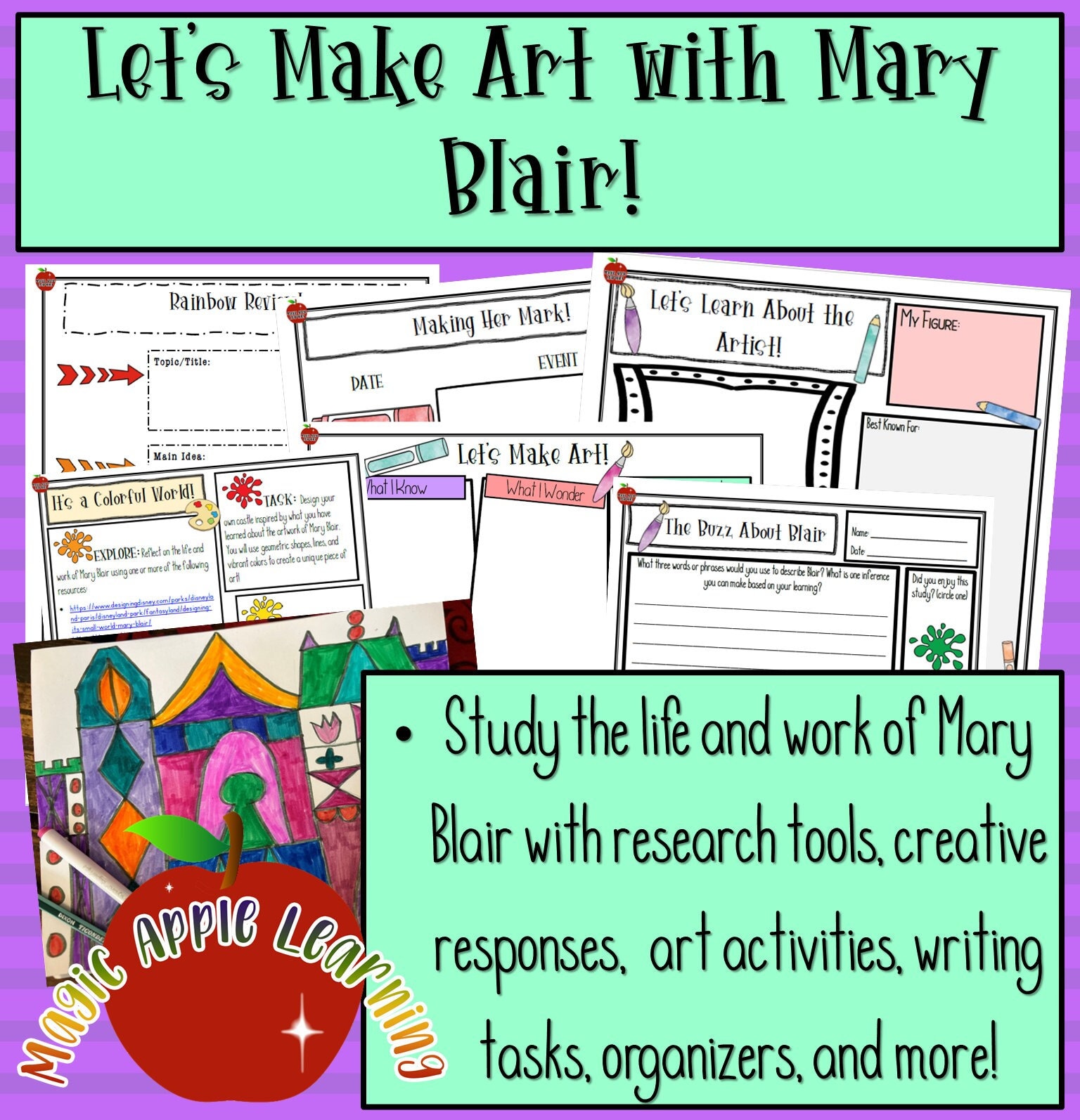 Mary Blair Art Study, Fun Art Activities for Kids, Learn About Mary ...