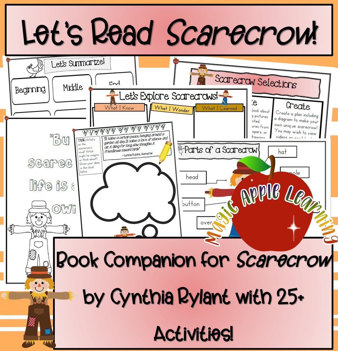 Scarecrow Book Companion, Scarecrow by Cynthia Rylant, Picture Book ...