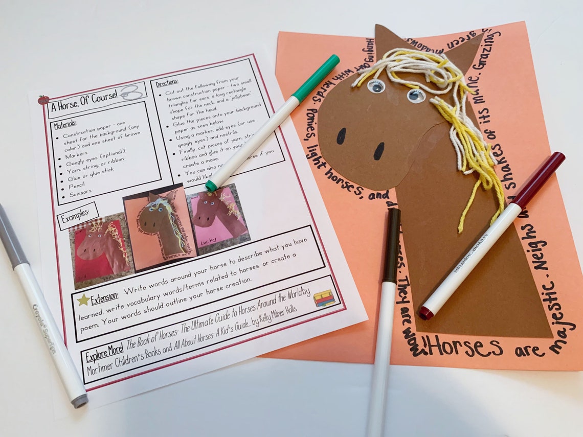 Learning About Horses Horse Activities Farm Animals Animal - Etsy