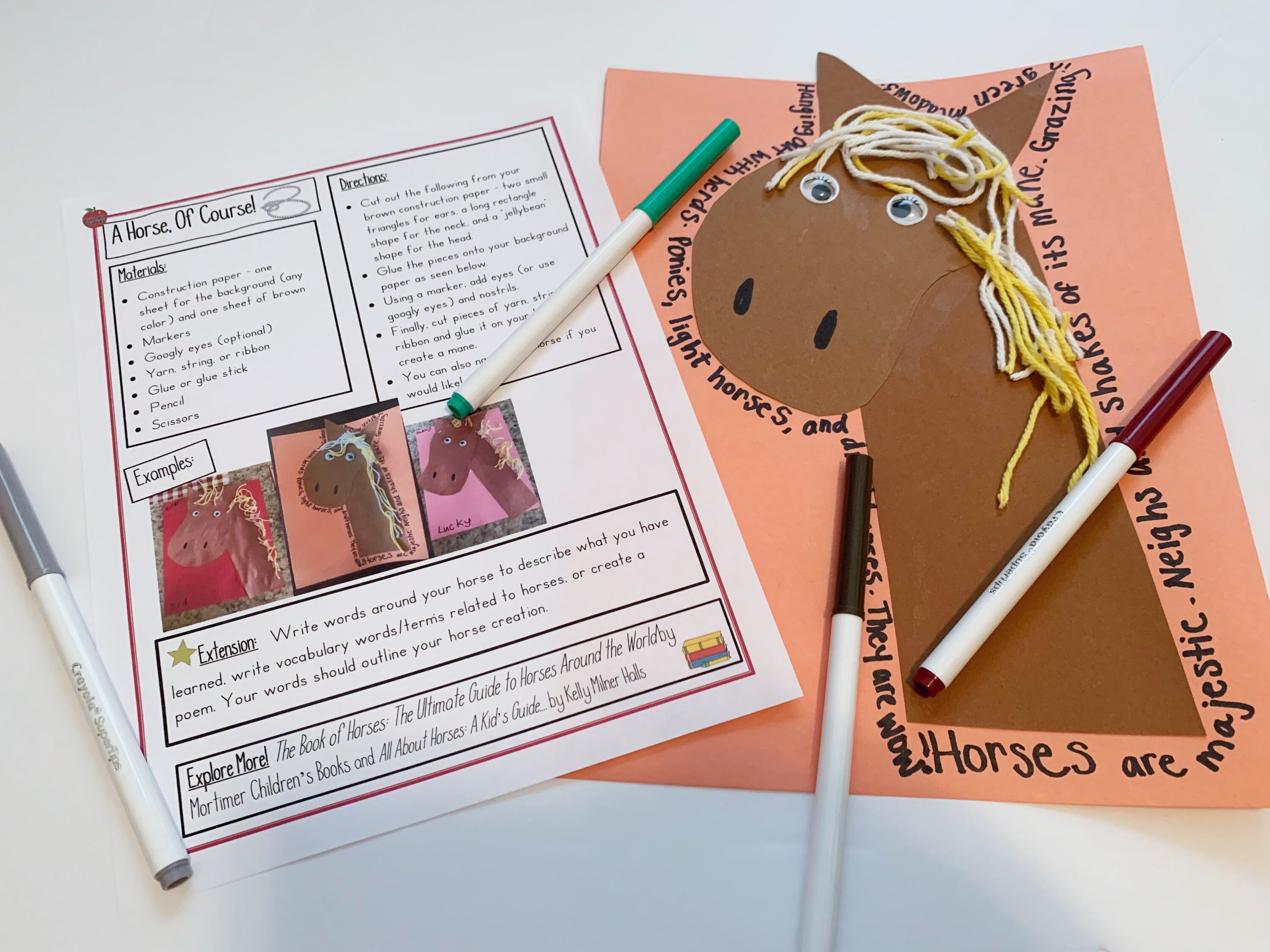 Learning About Horses Horse Activities Farm Animals Animal - Etsy