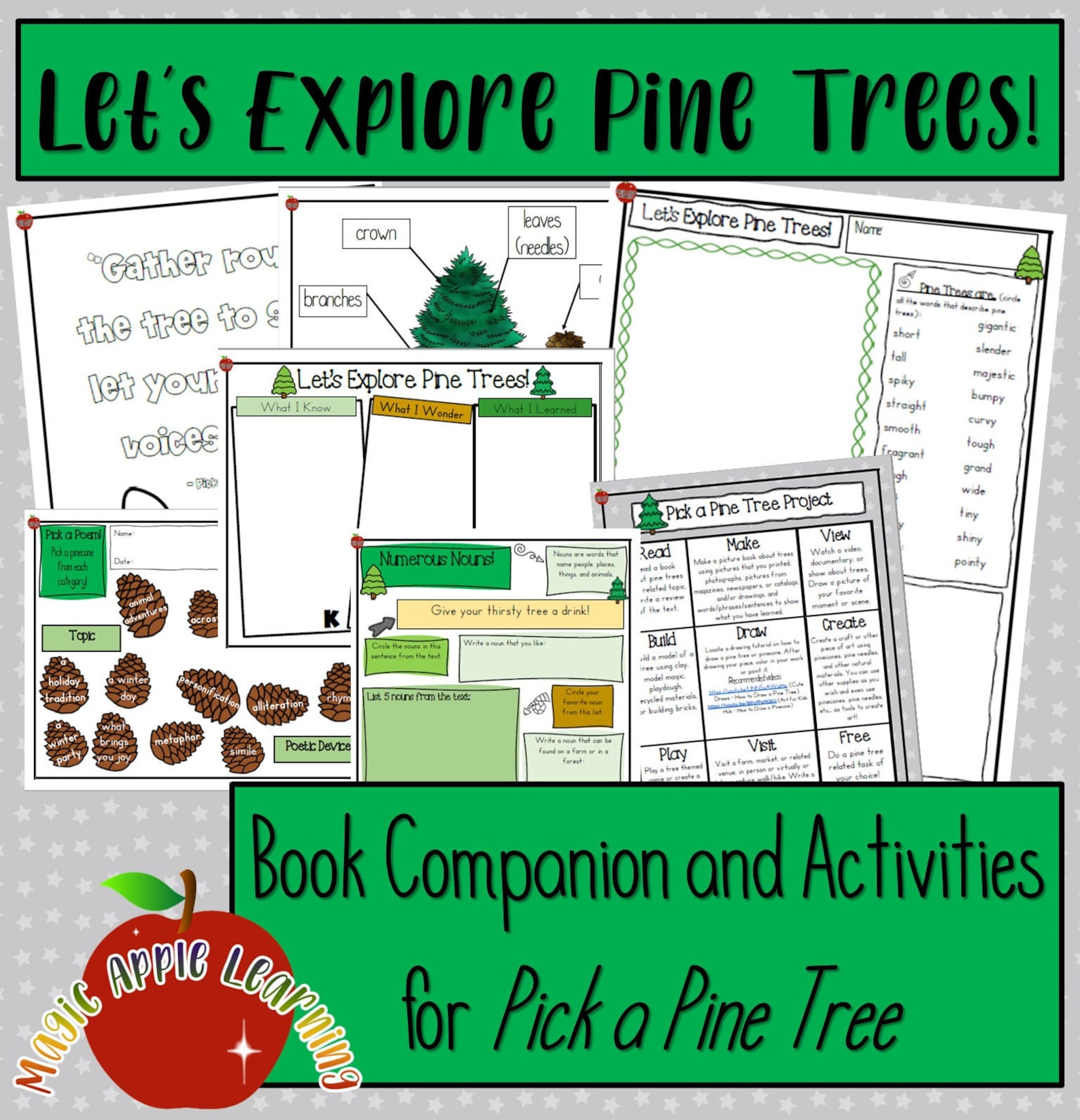 Pick a Pine Tree Book Companion | Christmas Book Study | Learn About ...