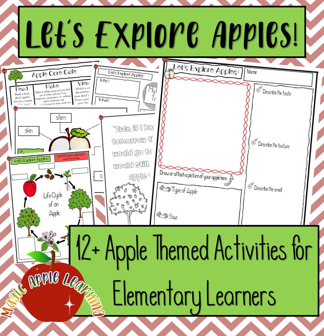 Explore Apples, Learn About Apples, Apple Themed Activities, Fall Fun ...