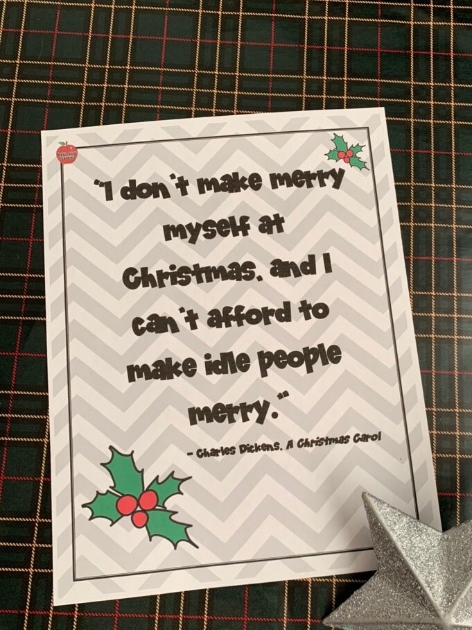 A Christmas Carol Novel Study, Christmas Carol Book Activities ...