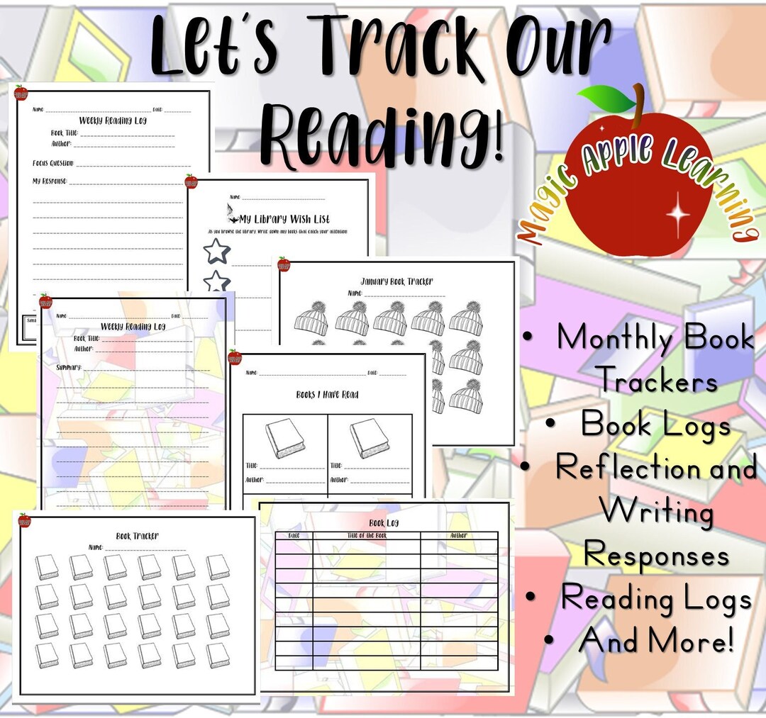 Book Activity and Reading Log Pack - Etsy