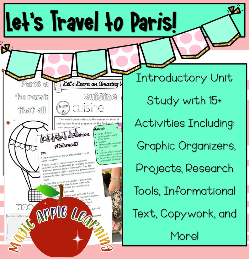 Paris Unit Study, Cities Around the World, France, Social Studies ...
