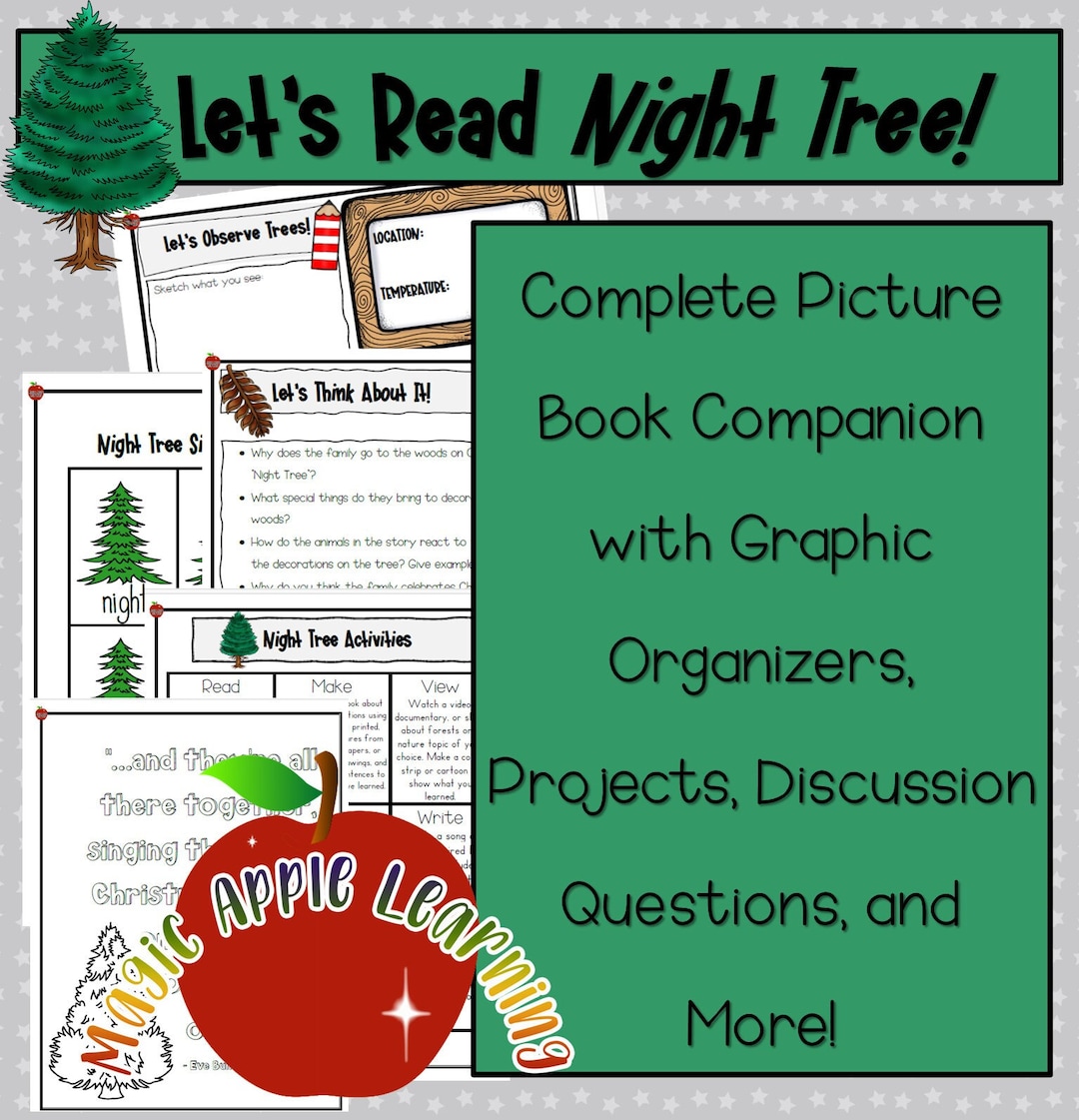 Night Tree by Eve Bunting Picture Book Study, Book Activities ...