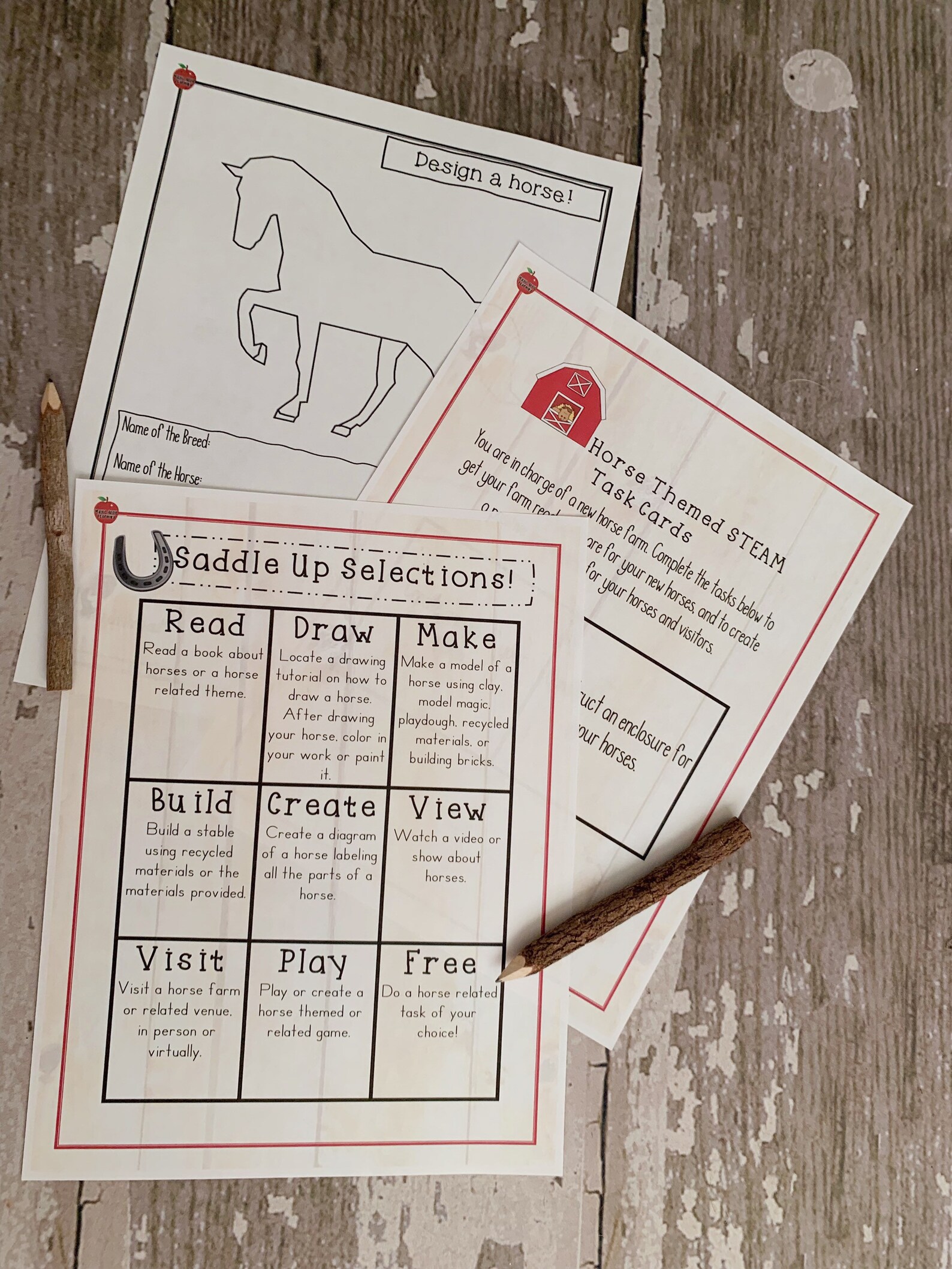 Learning About Horses Horse Activities Farm Animals Animal - Etsy