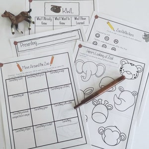 Zoo Unit Study, Animal Themed Activities, Zoo Field Trip Activities ...