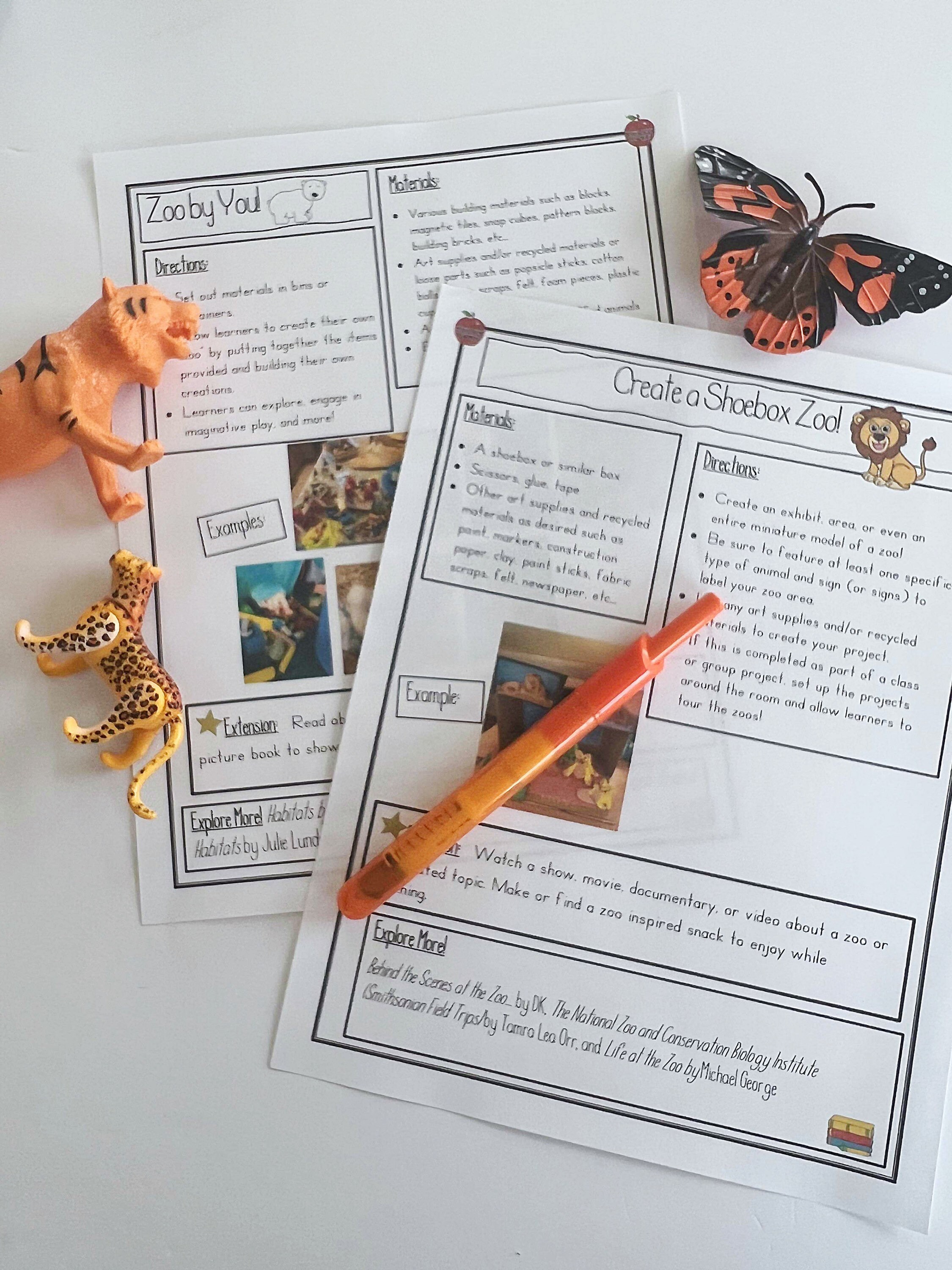 Zoo Unit Study Animal Themed Activities Zoo Field Trip - Etsy