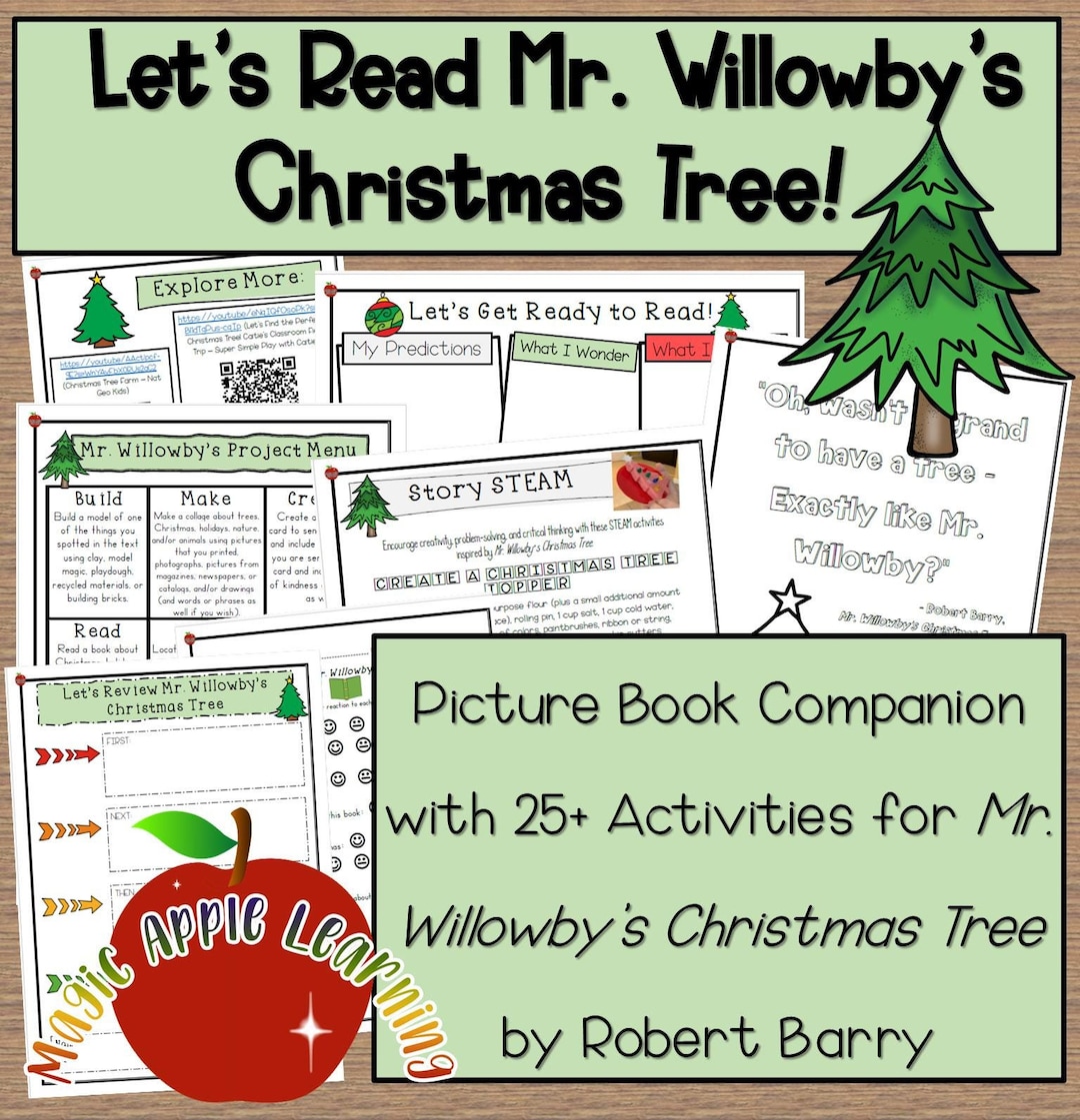 Mr. Willowby's Christmas Tree Picture Book Study, Christmas Activities ...