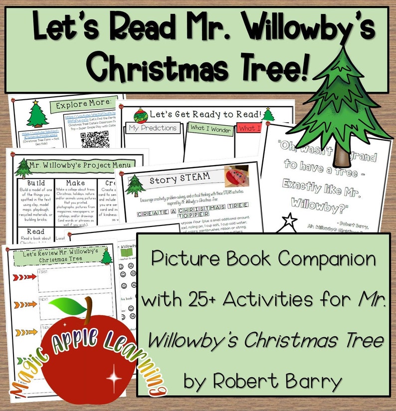 Mr. Willowby's Christmas Tree Picture Book Study, Christmas Activities ...