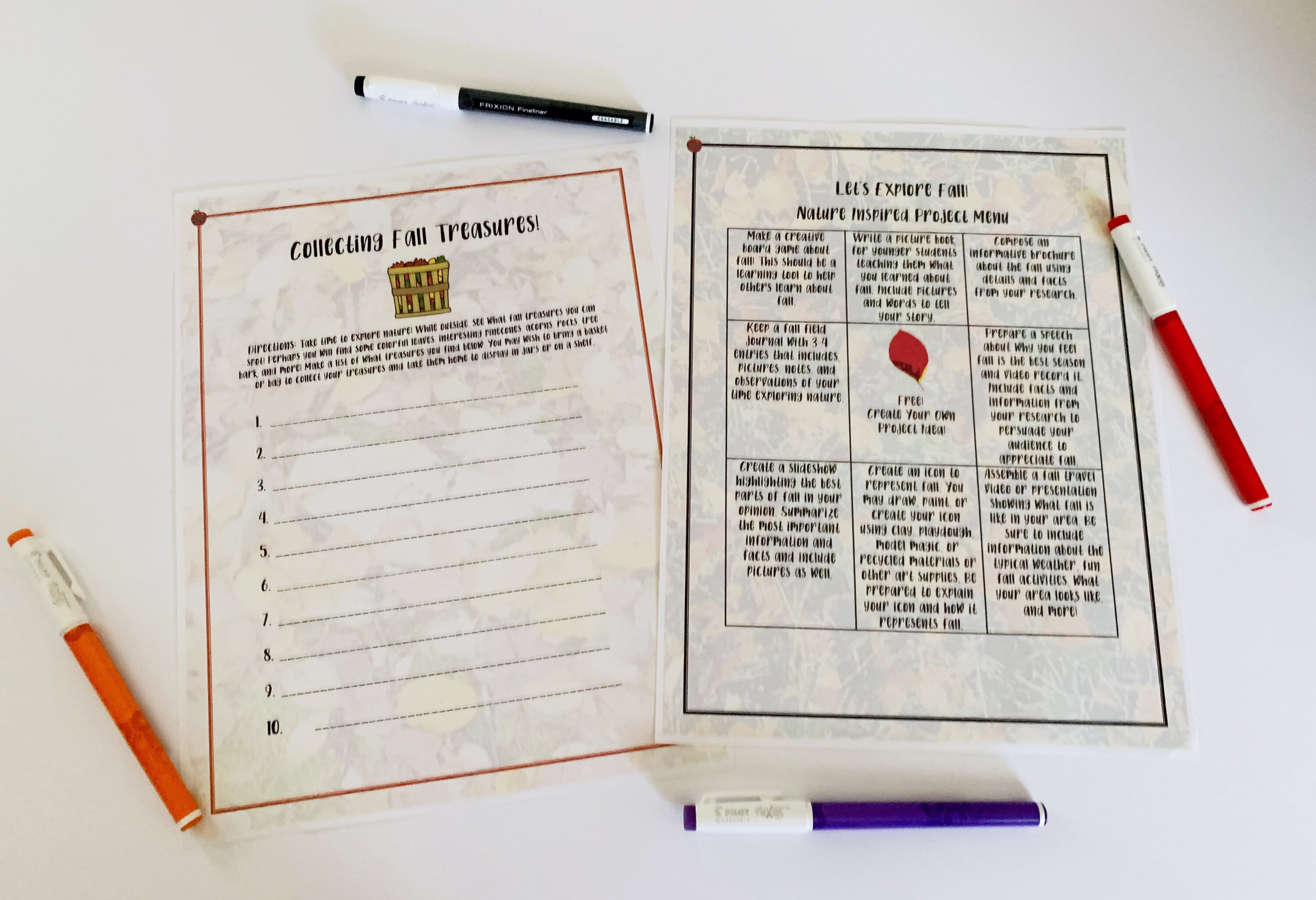 Fall Activities Fall Learning With Writing Reading Math - Etsy