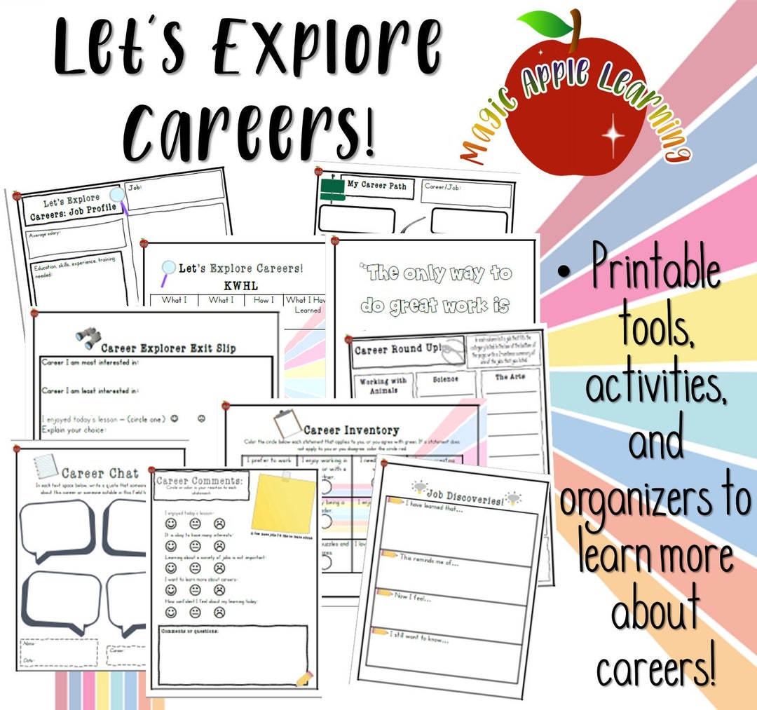 Jobs and Careers Unit Study Learn About Jobs and Careers - Etsy