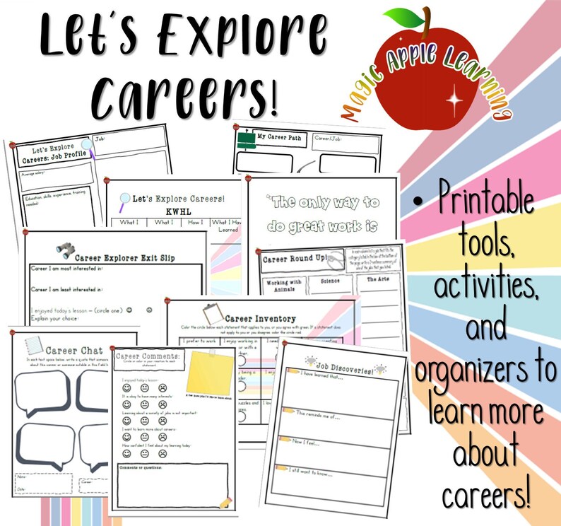 Jobs and Careers Unit Study Learn About Jobs and Careers - Etsy