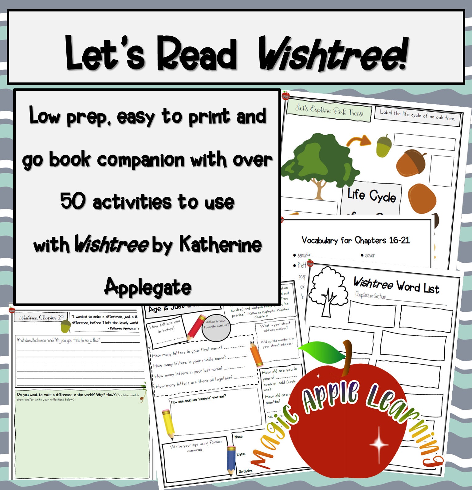 Wishtree by Katherine Applegate Novel Study, Wishtree Book Study, Unit ...