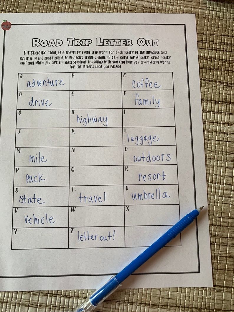 Travel Themed Learning Activities, Travel Puzzles and Games, Car Trip ...