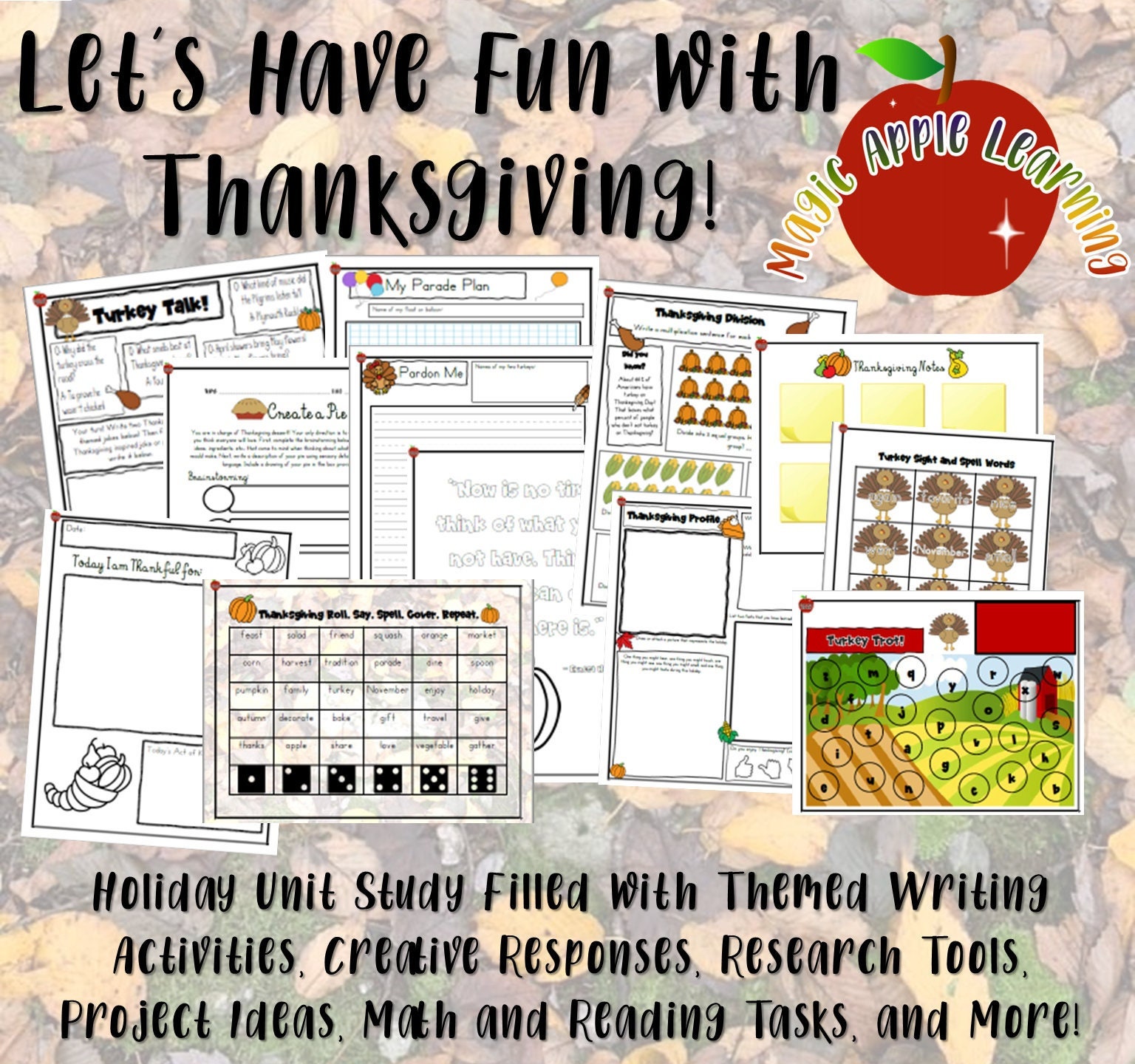 Thanksgiving Activity Pack, Thanksgiving Themed Activities, Fall Unit ...