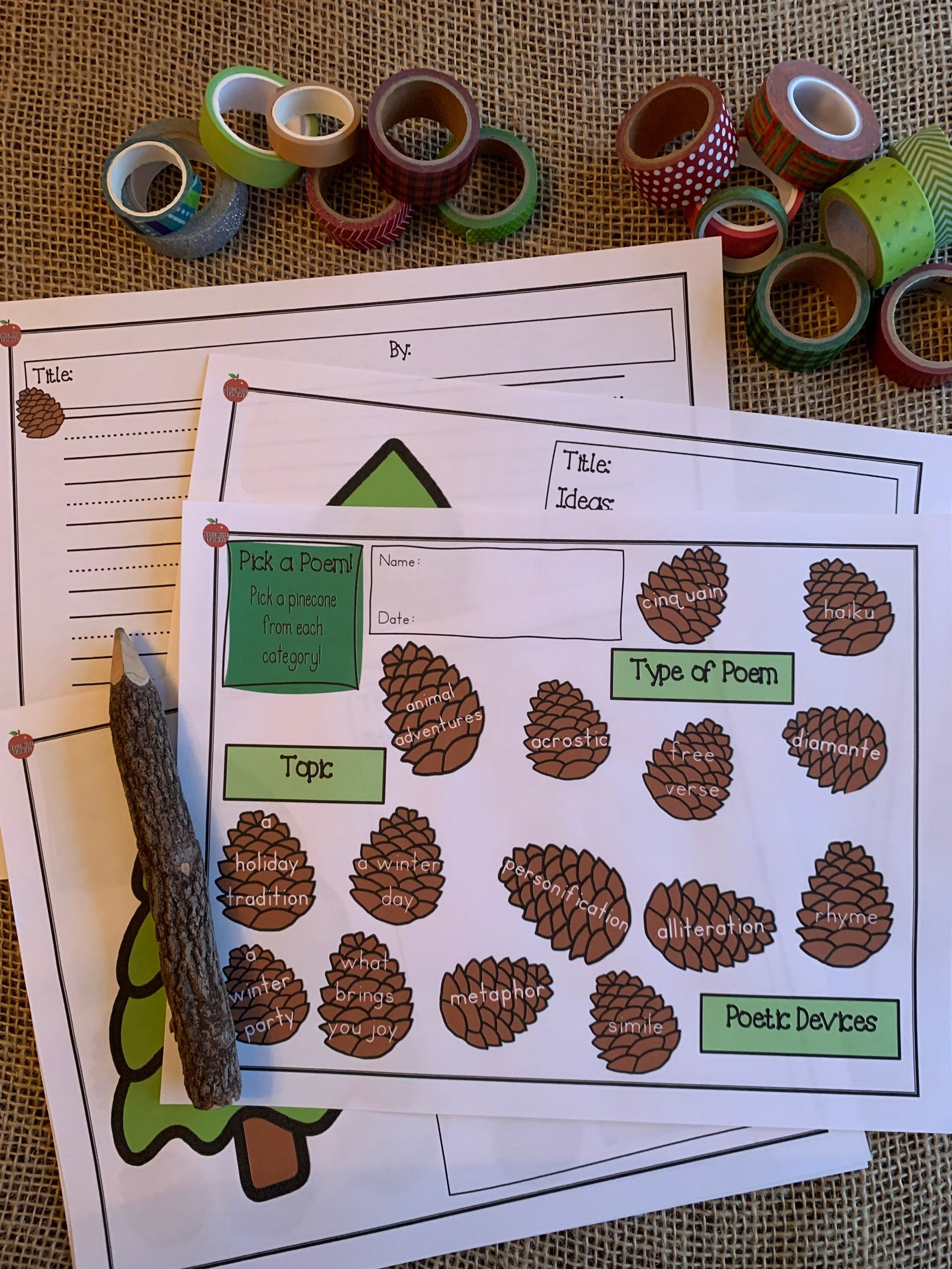 Pick a Pine Tree Book Companion | Christmas Book Study | Learn About ...