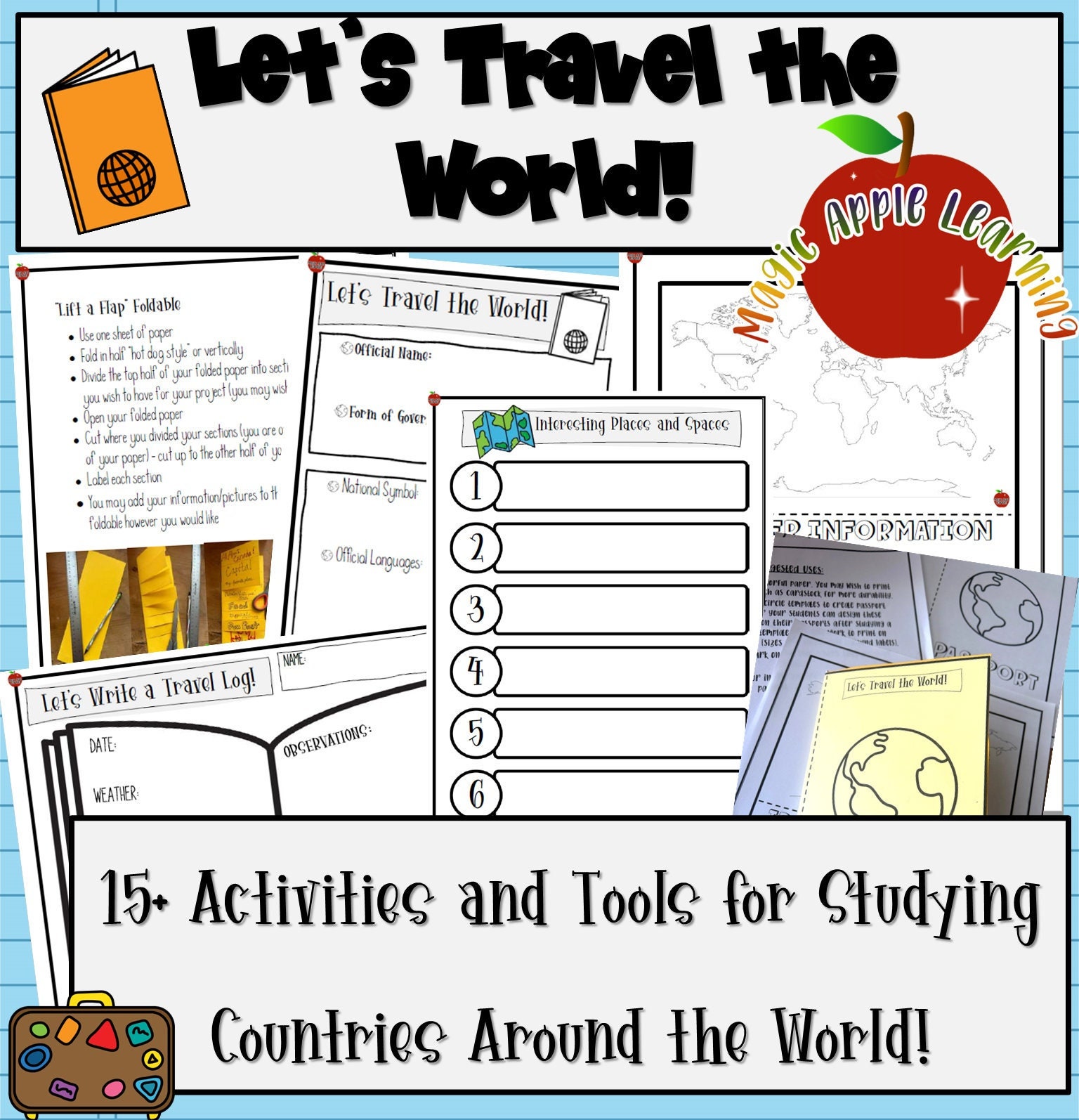 Studying Countries Around the World, Travel Activities Around the World ...
