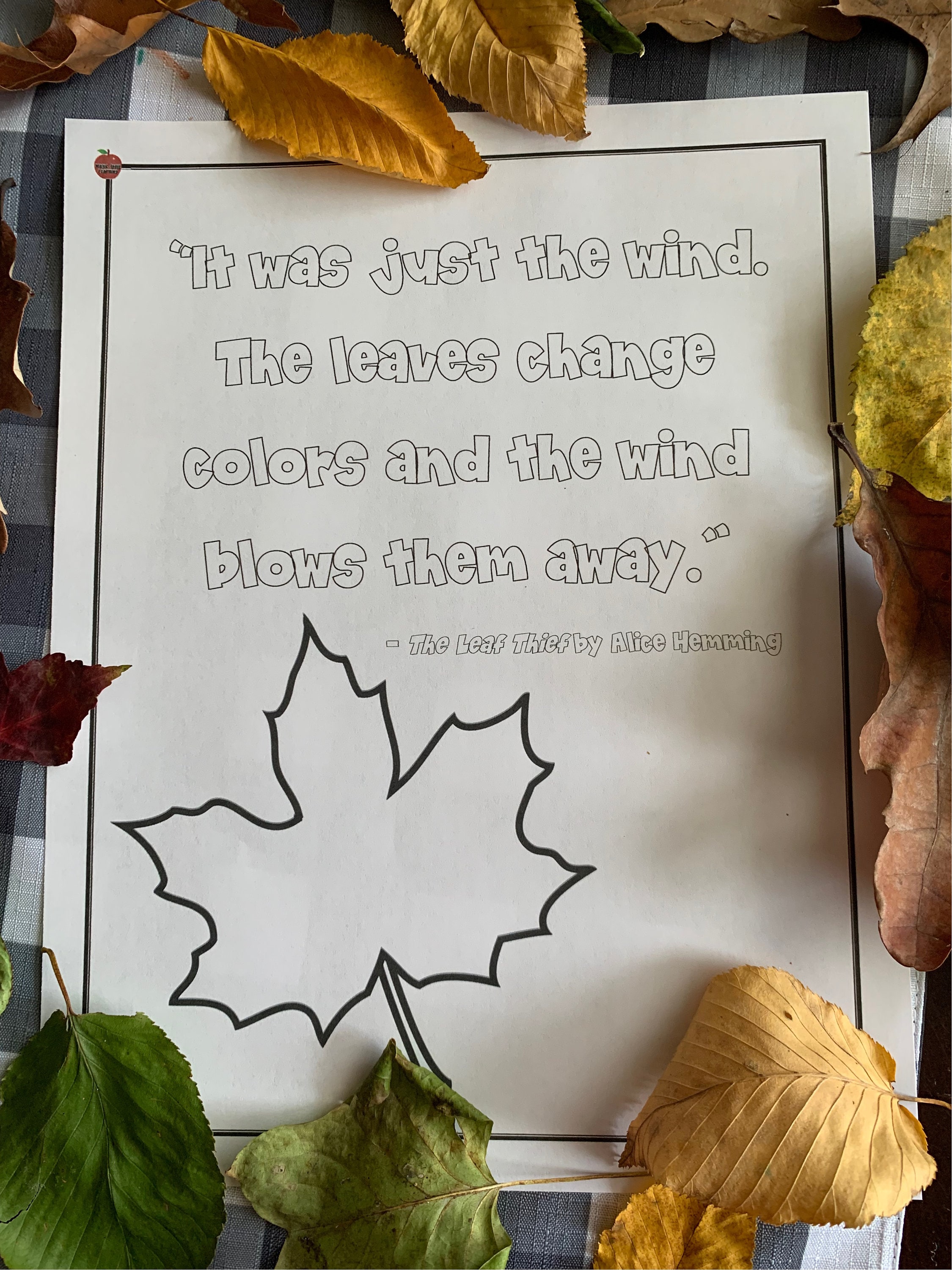 The Leaf Thief Book Companion, Fall Picture Book Study, Activities for ...