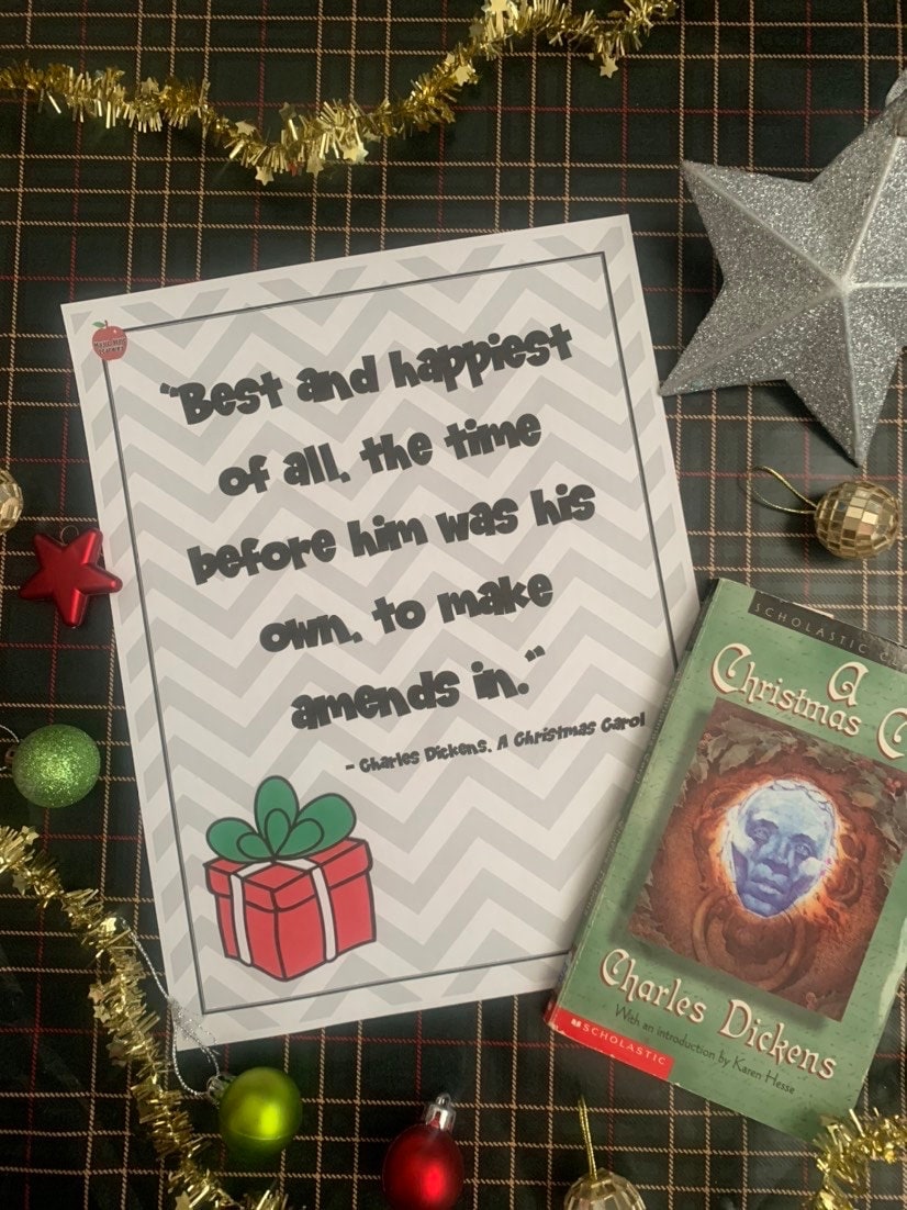 A Christmas Carol Novel Study, Book Companion, Christmas Carol Book ...