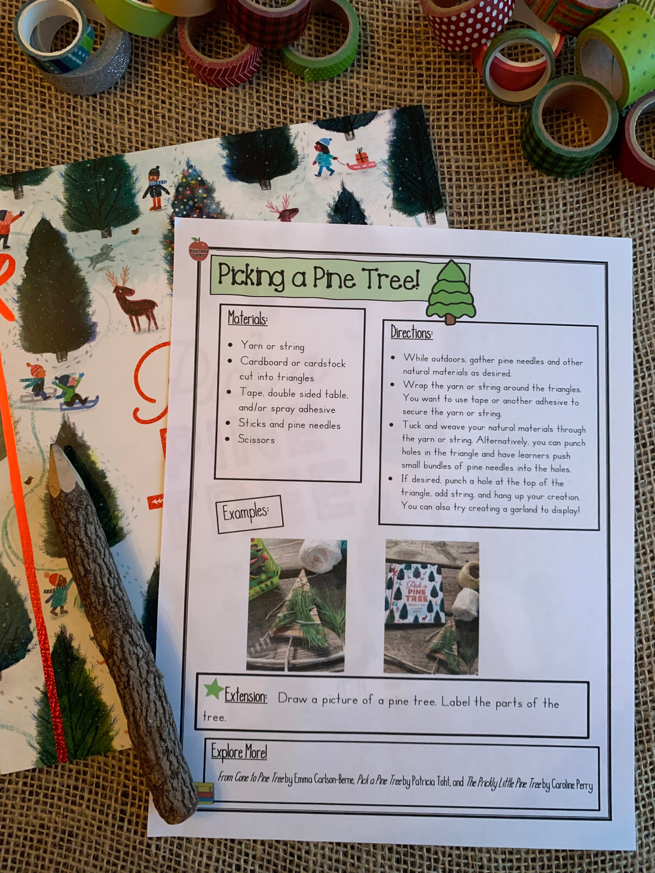 Pick a Pine Tree Book Companion | Christmas Book Study | Learn About ...