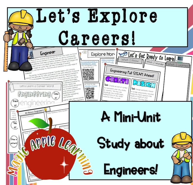 Engineer Career Study, Jobs and Careers, Mini Unit Study, Introduction ...