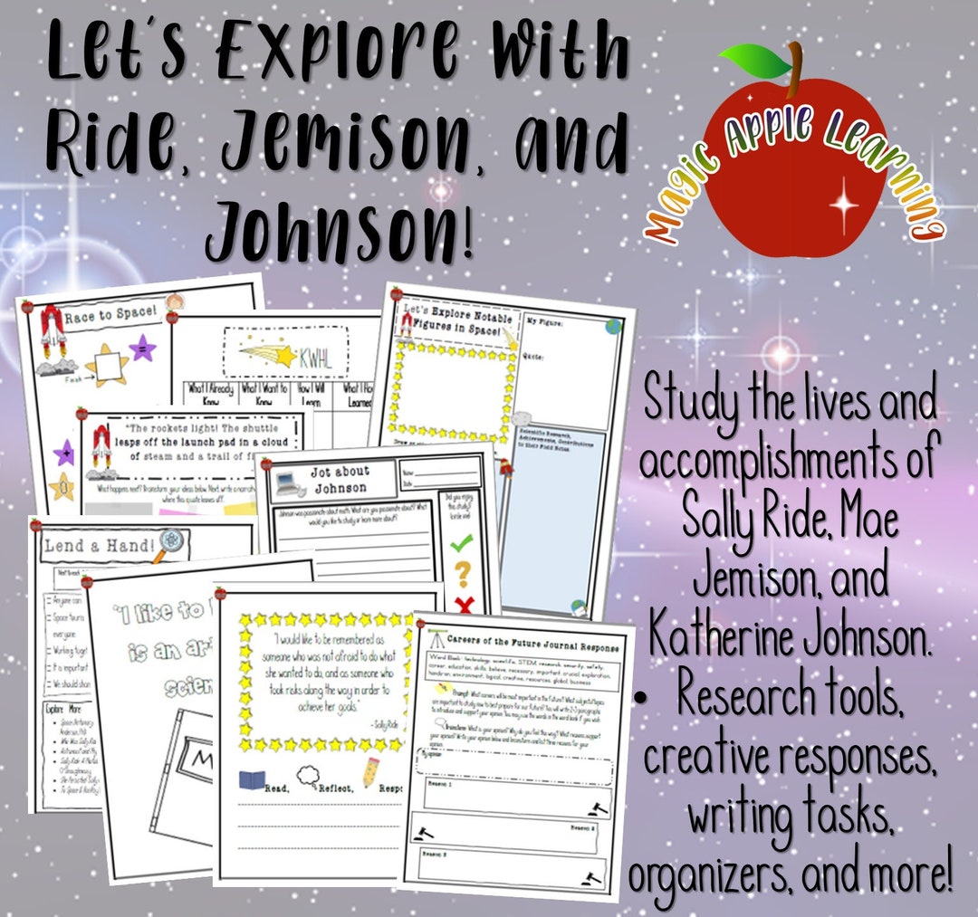 Women in Space, Space Unit Study, Science, Sally Ride, Katherine ...