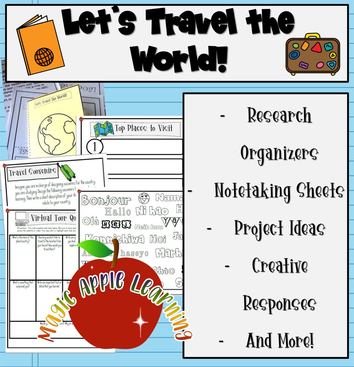 Studying Countries Around the World, Travel Activities Around the World ...