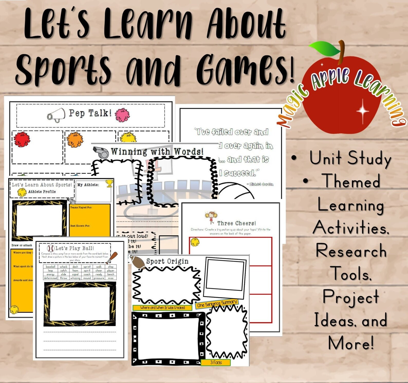 Sports Themed Learning, Sports and Games Activities, Sports Unit Study ...