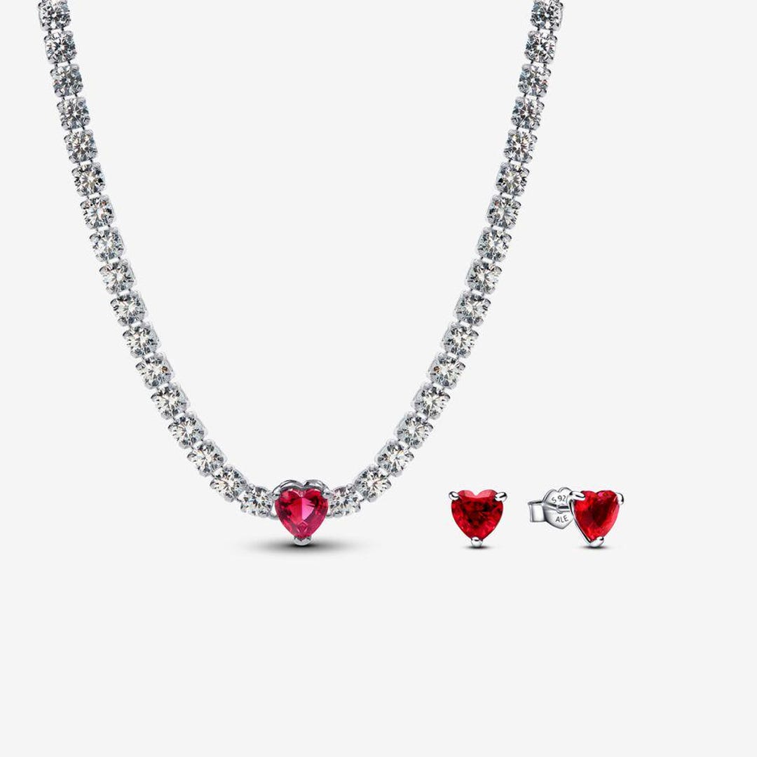 Pandora Halo Heart Choker Jewellery Gift Set - Etsy