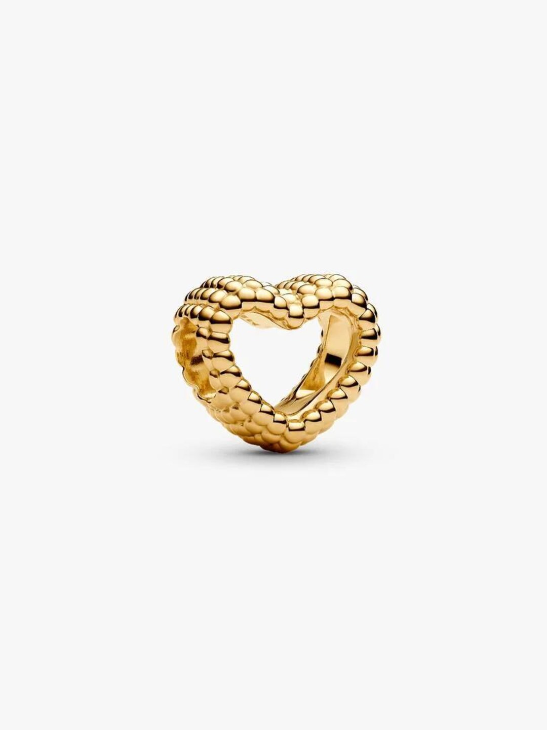 Pandora Beaded Open Heart Charm - Etsy
