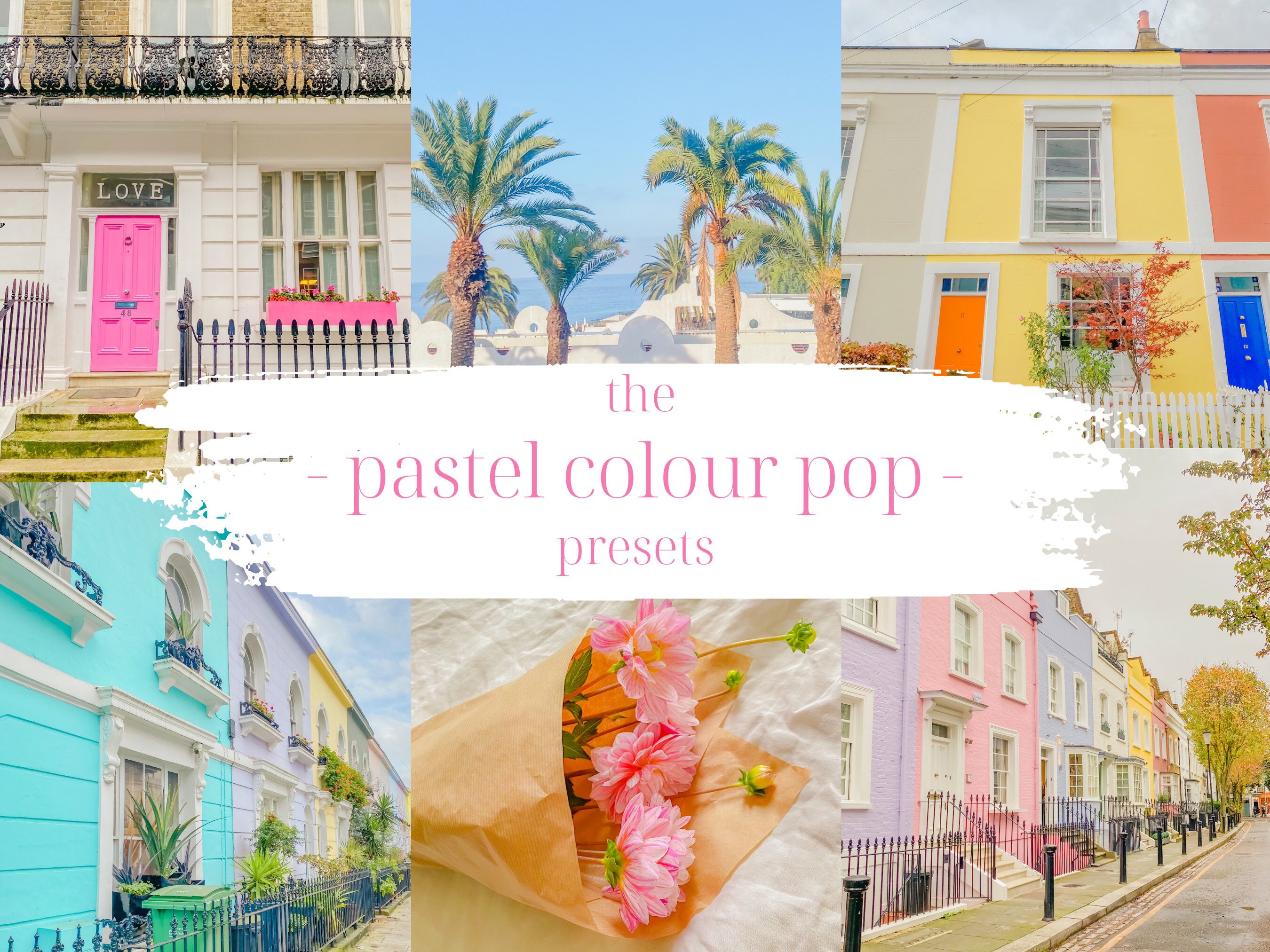 Pastel Color Pop Lightroom Presets Aesthetic Instagram - Etsy
