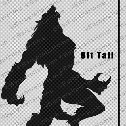 8ft Werewolf Template When Made. Printable Trace and Cut - Etsy