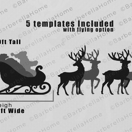Life-size 3'8ft Santa's Sleigh Template When Made. - Etsy