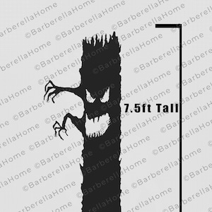 7.5ft Spooky Tree Template When Made. Printable Trace and Cut Halloween ...