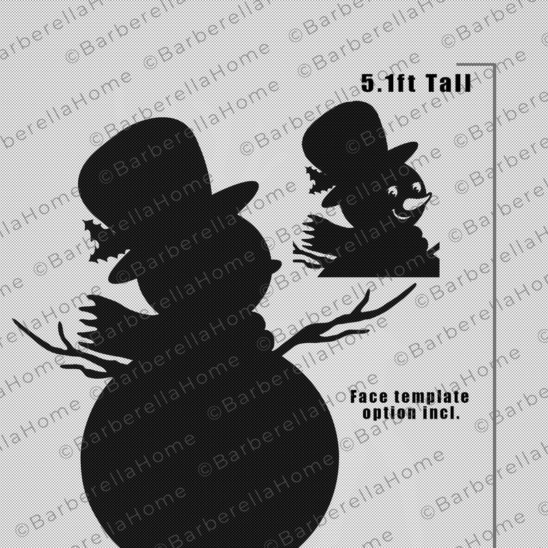 Snowman Stencils - Etsy