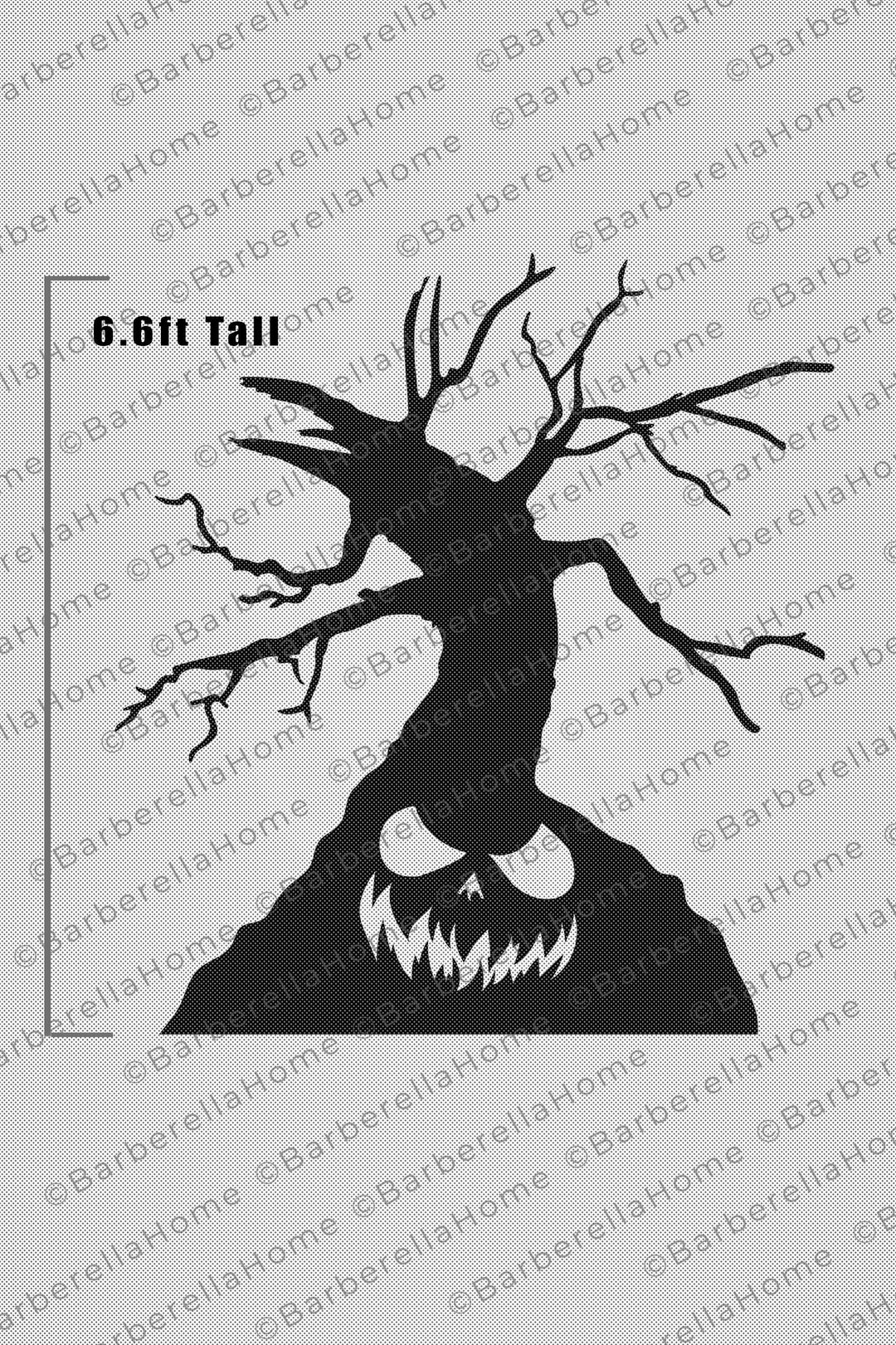 6.6ft Sleepy Hollow Tree Template When Made. Printable Trace and Cut ...