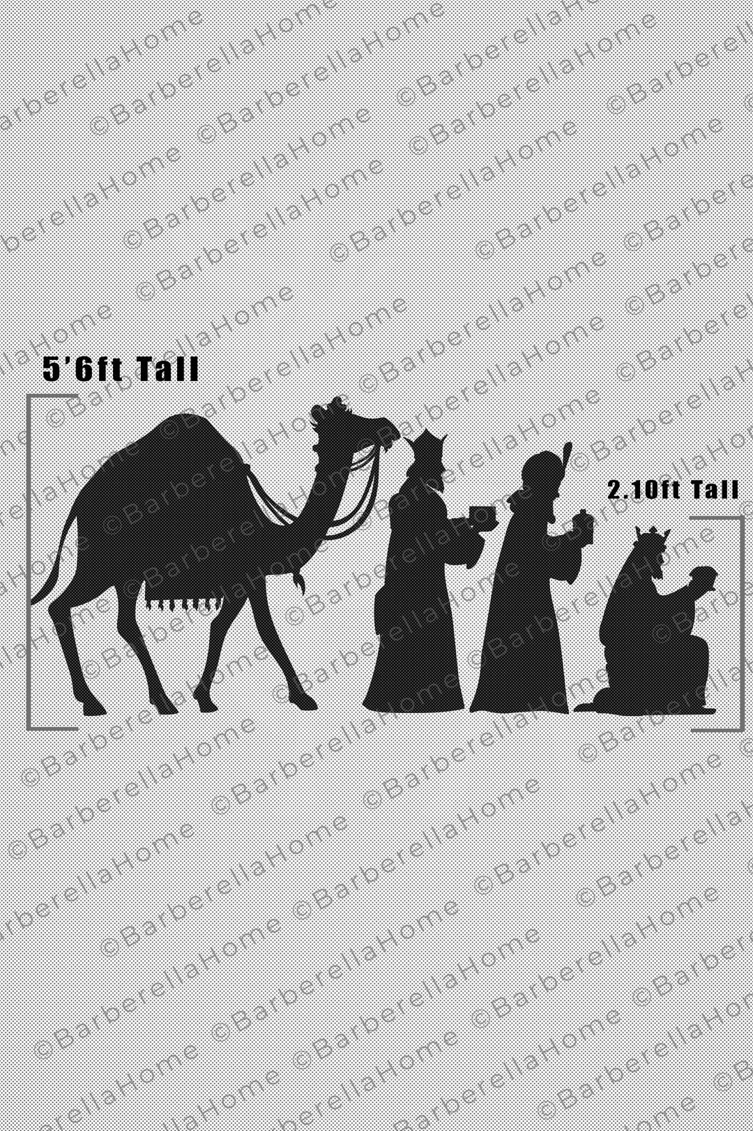 Three Wise Men and Camel Templates When Made for 4ft Nativity. - Etsy